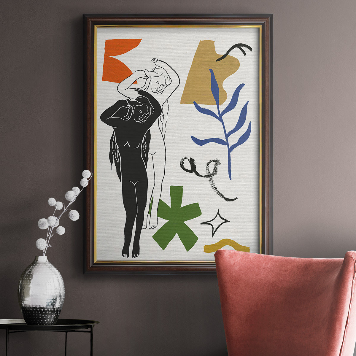 George Oliver Starry Venus I Premium Framed Canvas- Ready To Hang | Wayfair